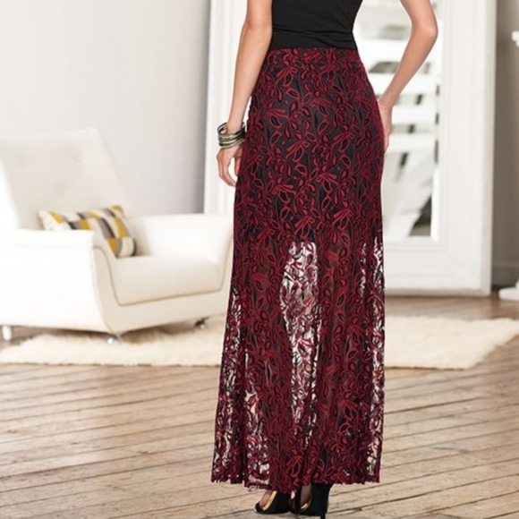 VENUS | Skirts | Venus Lace Maxi Skirt | Poshmark